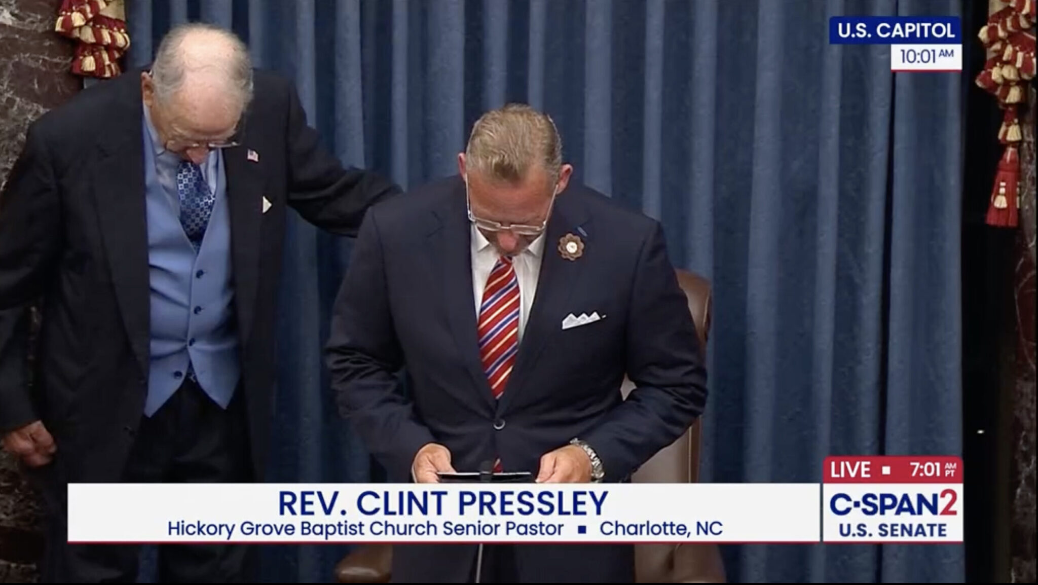SBC PRESIDENT PRAYS FOR 'RIGHTEOUS PEOPLE' IN SENATE OPENING PRAYER ...